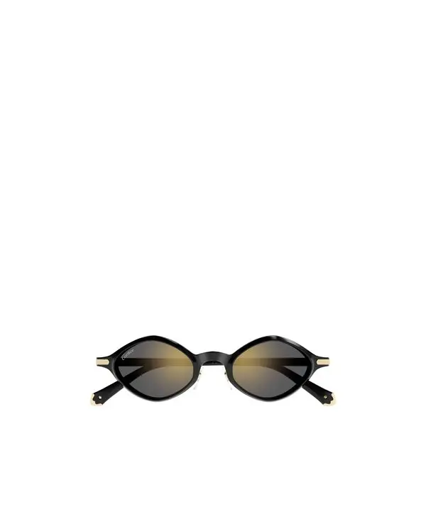 Cartier Geometric Frame Sunglasses - Black