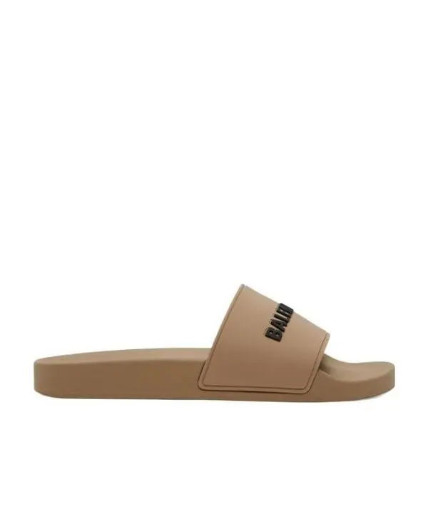 Balenciaga Logo Printed Pool Slides
