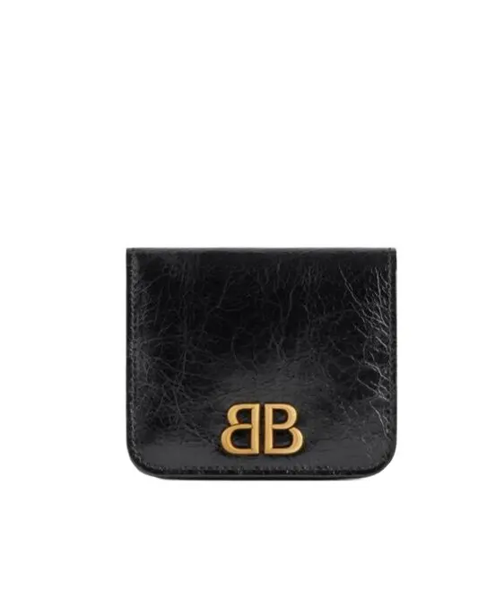 Balenciaga Logo Plaque Bifold Wallet