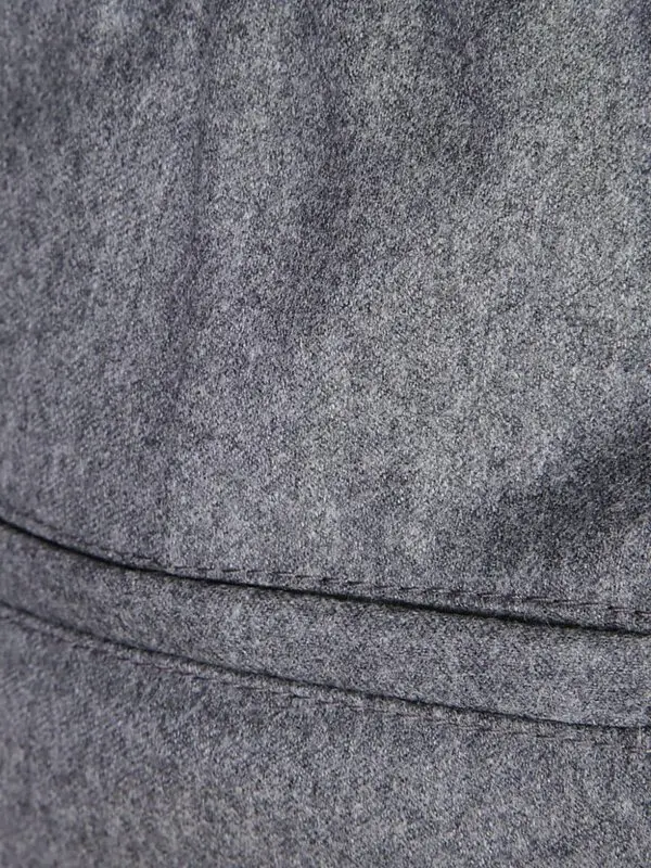 Brunello Cucinelli Pleated Tapered Leg Trousers - Medium Gray