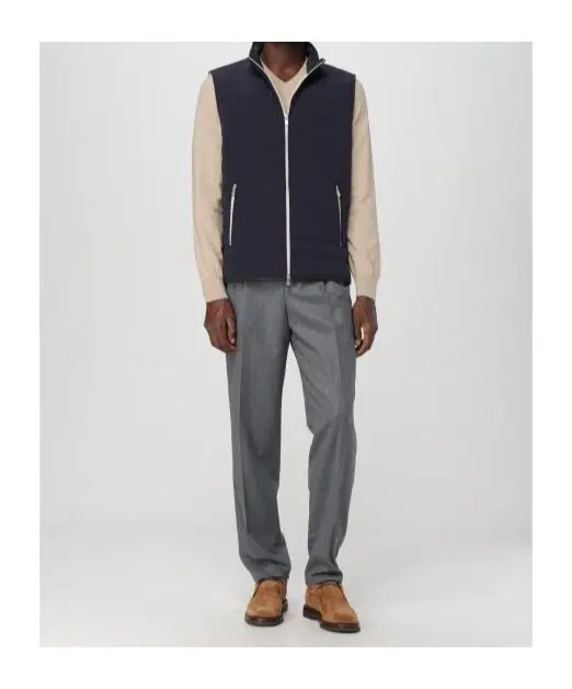 Brunello Cucinelli Pleated Tapered Leg Trousers - Medium Gray