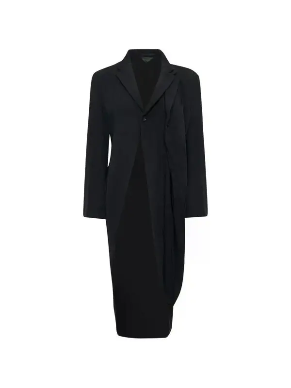 Comme Des Garçons Draped Asymmetric Jacket - Black