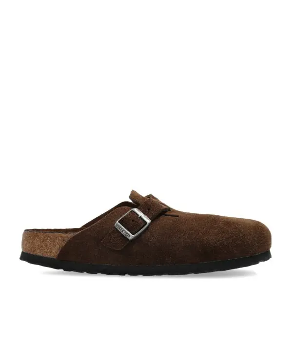 BIRKENSTOCK Boston Buckled Mules - Black