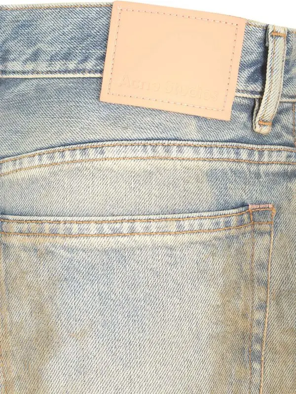 Acne Studios Distressed Wide-leg Jeans - Medium Blue