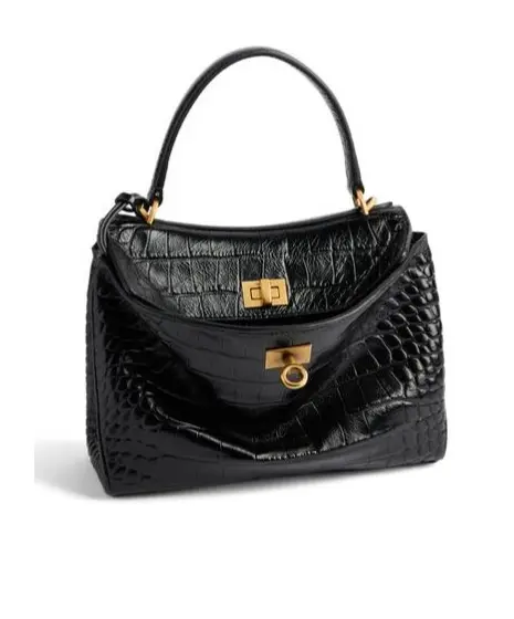 Balenciaga Rodeo Embossed Top Handle Bag