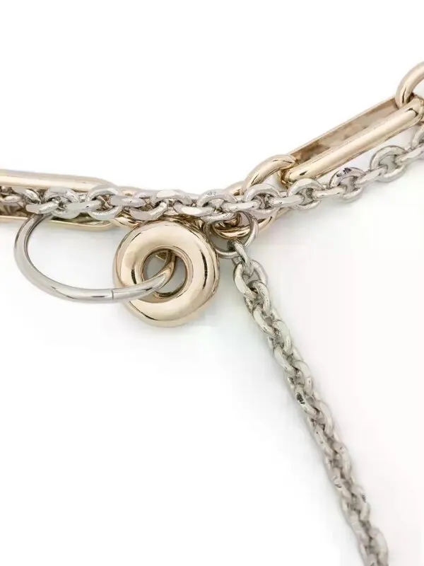 JUSTINE CLENQUET Layered-chain Bracelet With Ball Pendant