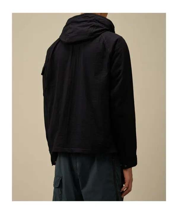 C.P. COMPANY Explorer Hooded Jacket - Total Solar Eclipse-blue