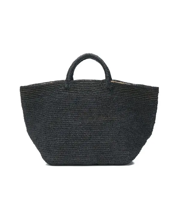IBELIV Vanilla Woven Top Handle Bag