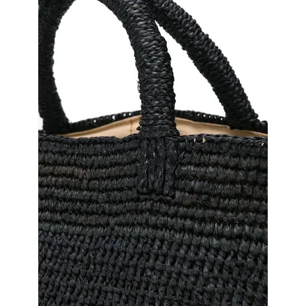 IBELIV Vanilla Woven Top Handle Bag