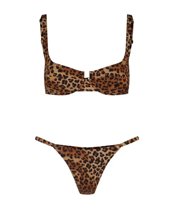 MC2 SAINT BARTH Leopard Print Bikini