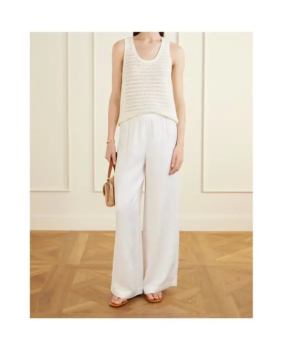 ANINE BING Roslyn Palazzo Pants - Ivory