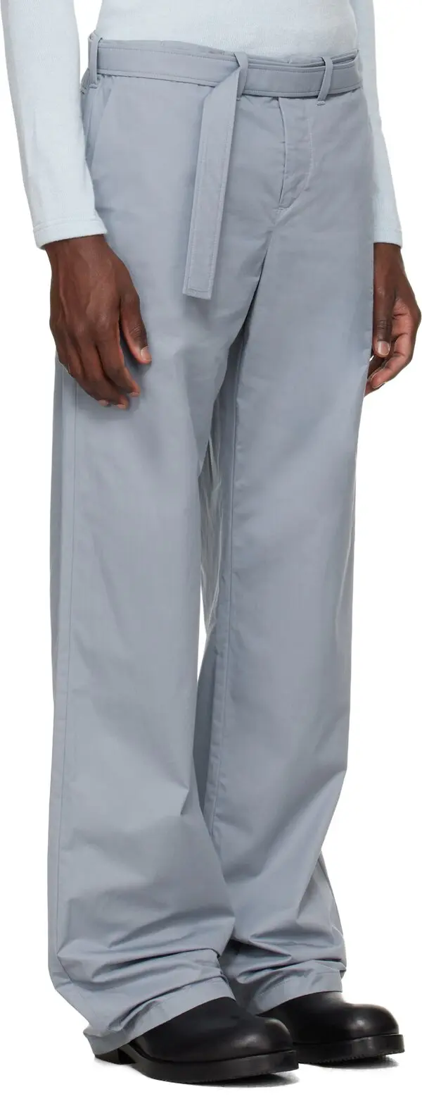 RIER Belt Loop Casual Pants With Detachable Belt