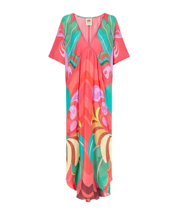 Farm Rio Short-sleeved Printed Dress