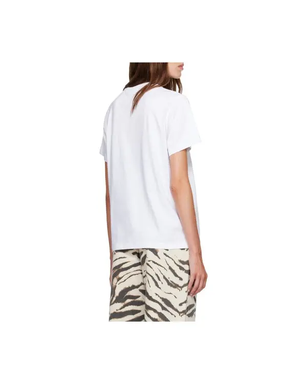 GANNI Graphic Cherry Print T-shirt - Bright White