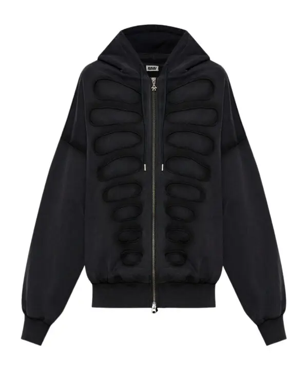 AVAVAV Padded Front Zip-up Hoodie - Black