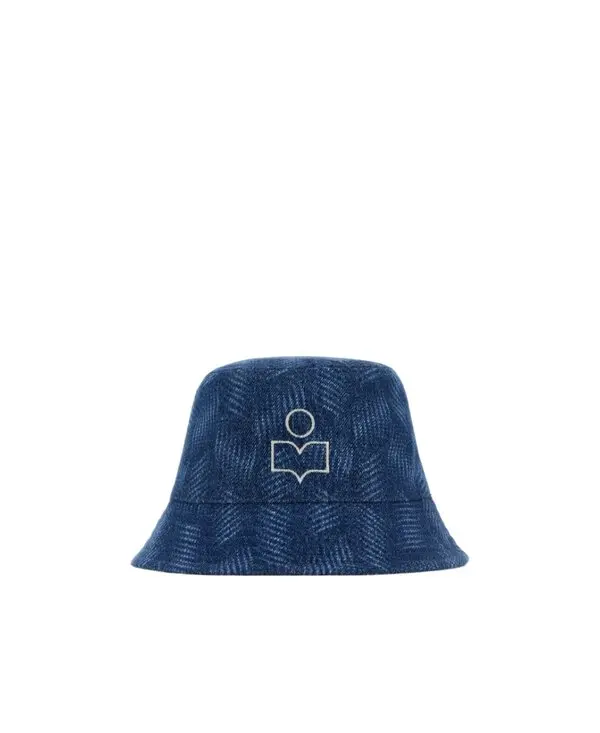 Isabel Marant Étoile Logo Embroidered Bucket Hat - Blue
