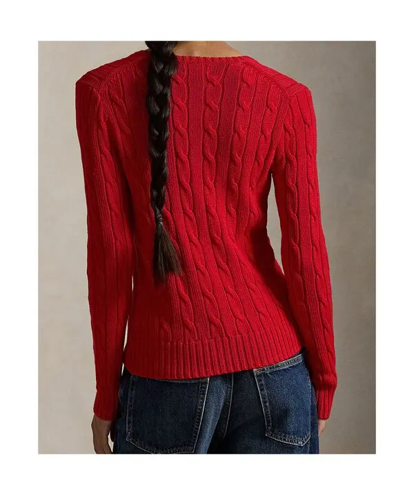 Polo Ralph Lauren V-neck Long Sleeve Cable Knit Jumper