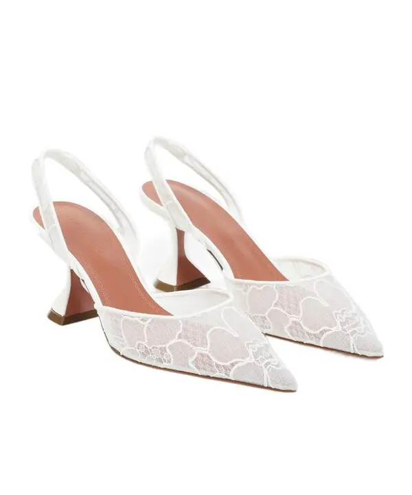 Amina Muaddi Pointed-toe High-heeled Sandals