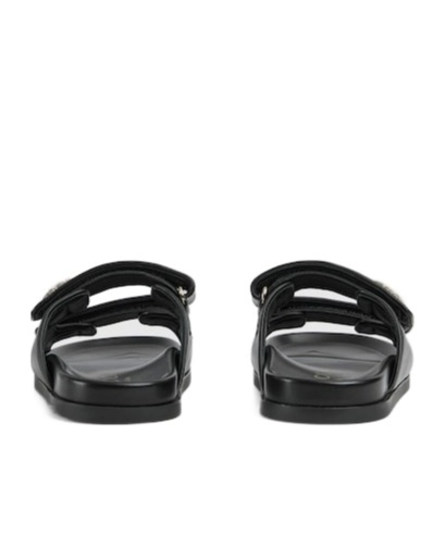 Gucci Double G Sandals With Light Gold Tone Accessories