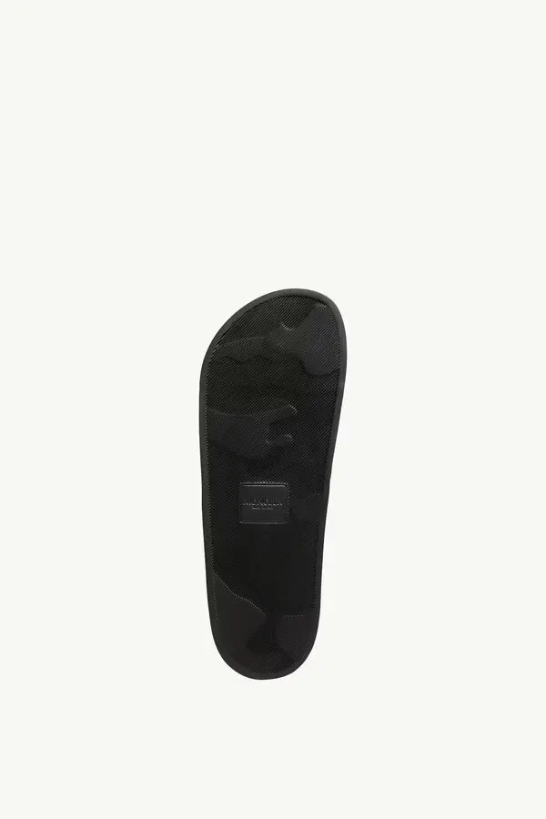 Moncler Logo Detailed Slides - Black