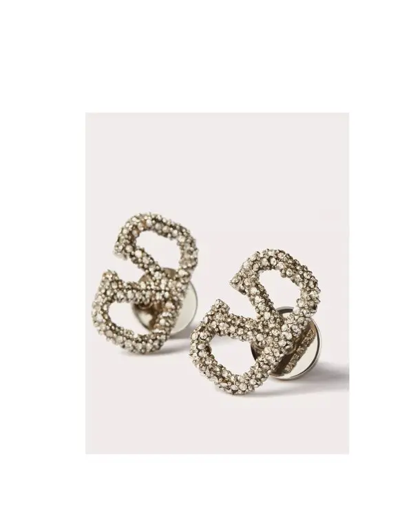 Valentino Garavani Vlogo Signature Embellished Earrings