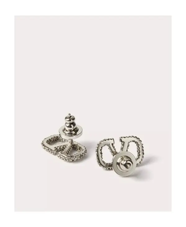 Valentino Garavani Vlogo Signature Embellished Earrings