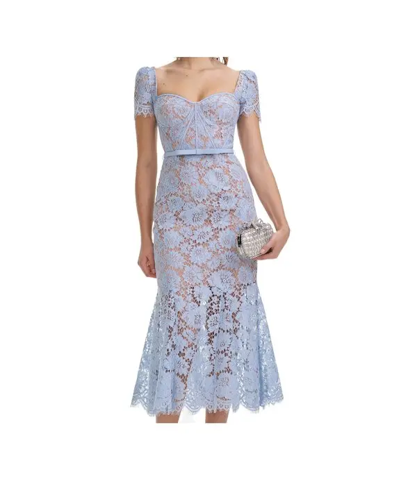 SELF-PORTRAIT Lace Midi Dress