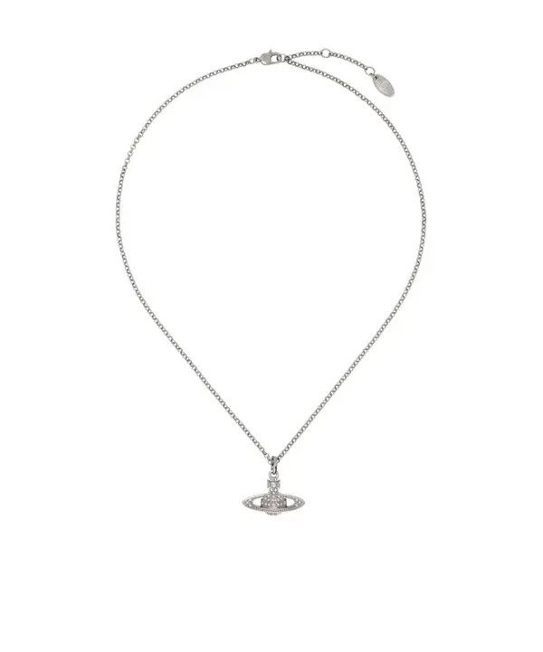 VIVIENNE WESTWOOD Orb Pendant Necklace With Crystal Details