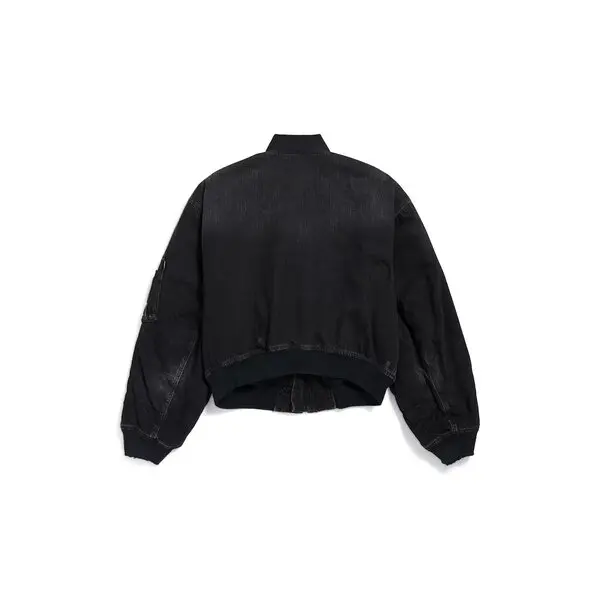 Balenciaga Standard Denim Bomber Jacket