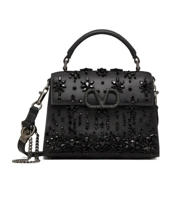 Valentino Garavani Vlogo Signature Embellished Tote Bag