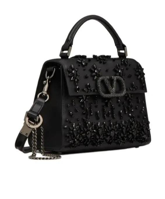 Valentino Garavani Vlogo Signature Embellished Tote Bag