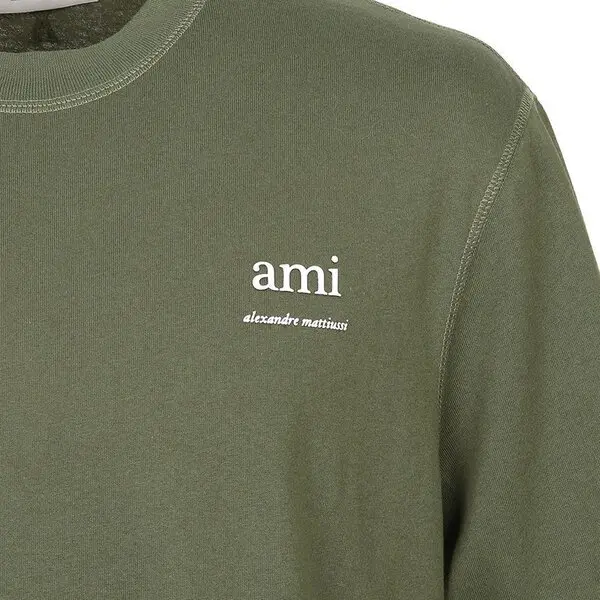 AMI Paris Logo Printed Oversized Fit T-shirt