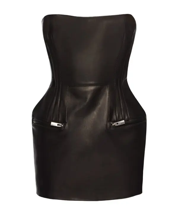 Magda Butrym Off-shoulder Corset Mini Dress