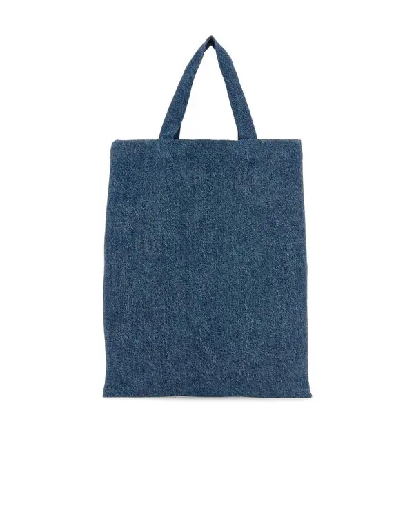 A.p.c. Logo Patch Denim Mini Tote Bag