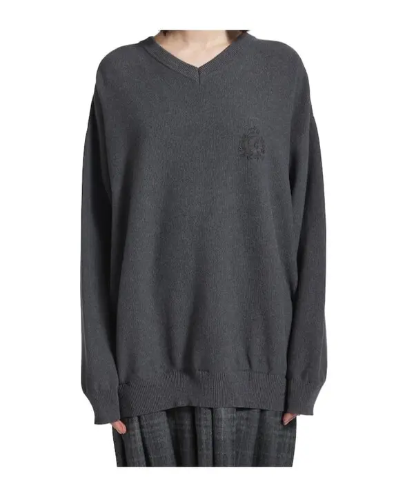 Balenciaga Layered V-neck Sweater Dress