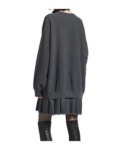 Balenciaga Layered V-neck Sweater Dress