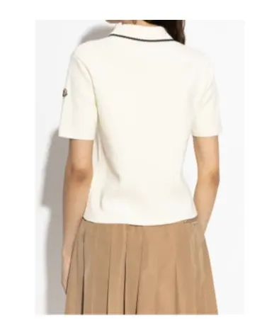 Moncler Logo Patch Short Sleeve Polo