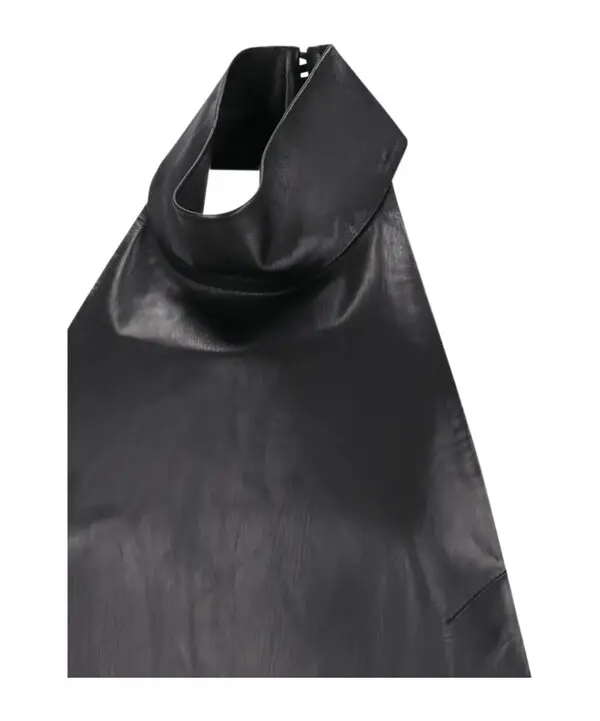 Magda Butrym Halterneck Leather Blouse