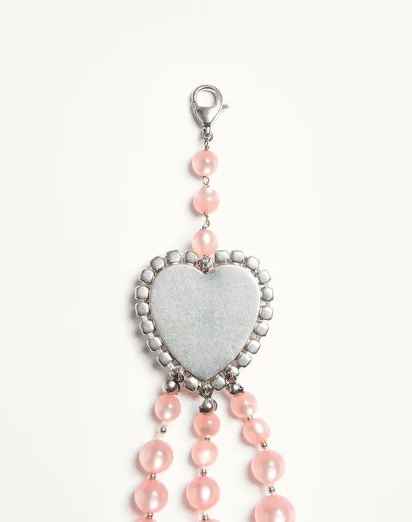 Valentino Garavani Coeur Hyperbole Necklace In Metal, Resin, And Crystals