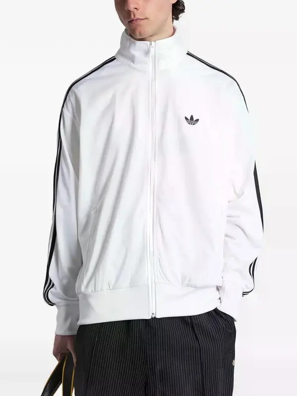 Adidas Firebird Tt Track Jacket With Embroidered Logo - White
