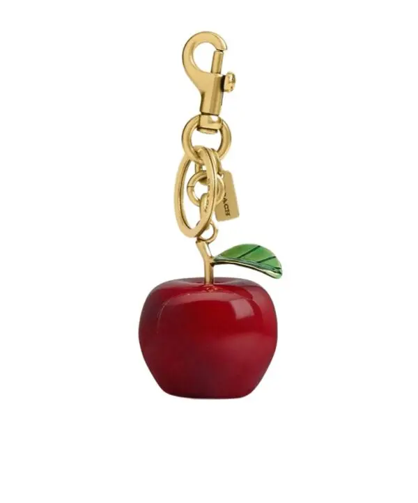 COACH Apple-motif Bag Charm - Brass/multicolour