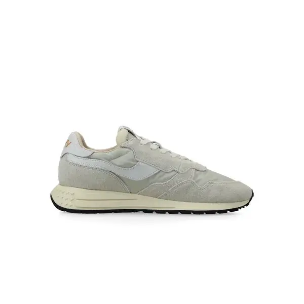 AUTRY Retro Runner Sneakers With Suede Trim And Logo Detail - Gray