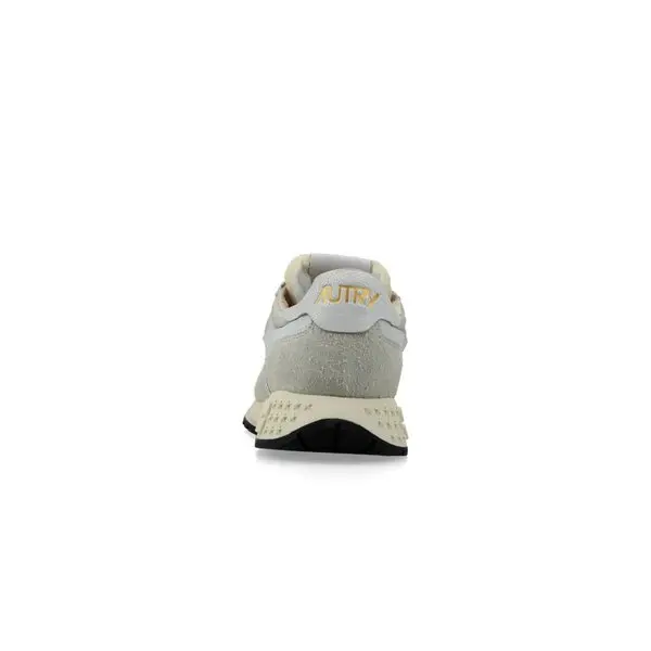 AUTRY Retro Runner Sneakers With Suede Trim And Logo Detail - Gray
