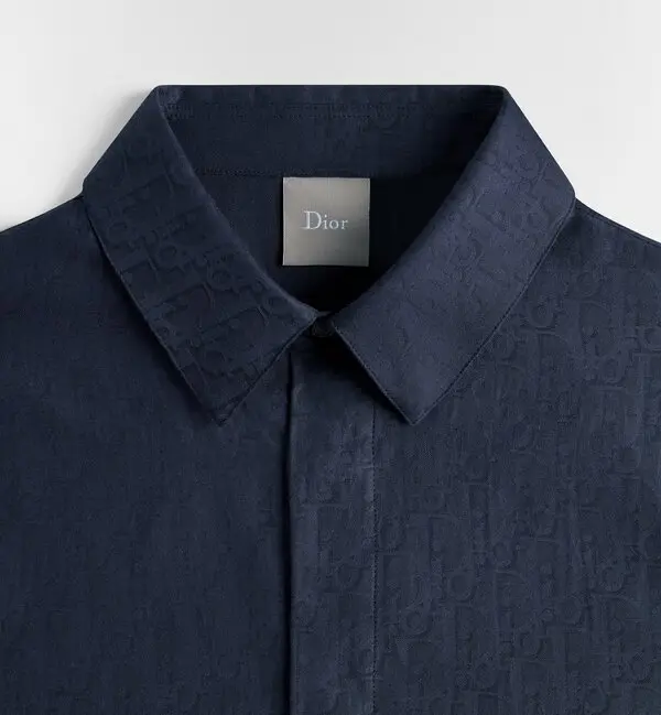 Dior Oblique Short-sleeved Shirt - Blue