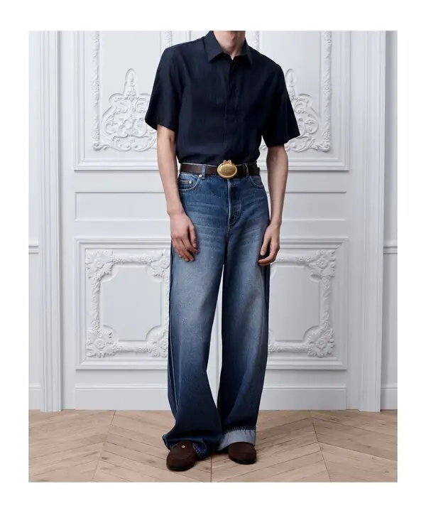 Dior Oblique Short-sleeved Shirt - Blue