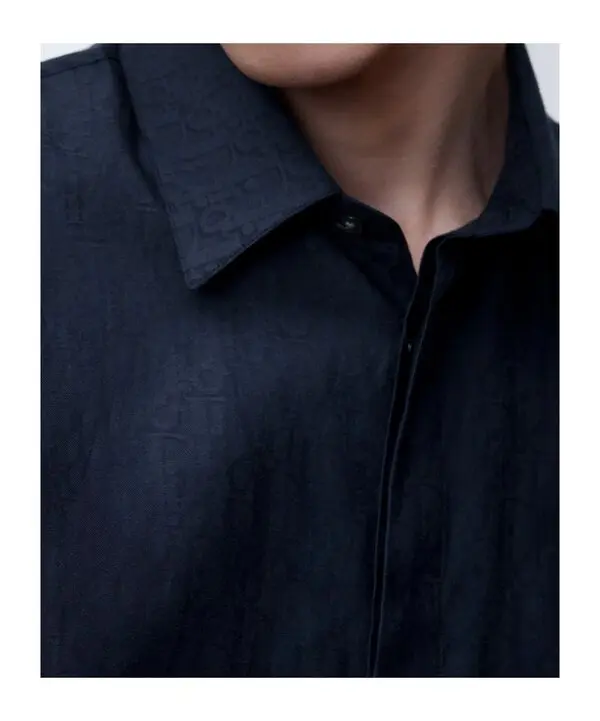 Dior Oblique Short-sleeved Shirt - Blue