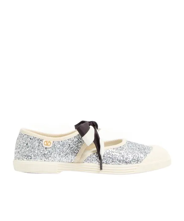 Valentino Garavani Ballerina Trainers - Silver