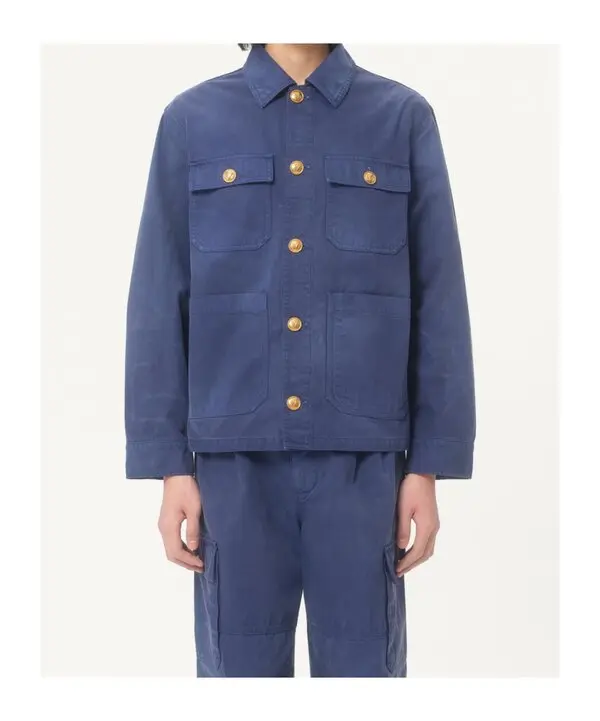 Valentino Garavani Gold-button Flap-pocket Jacket