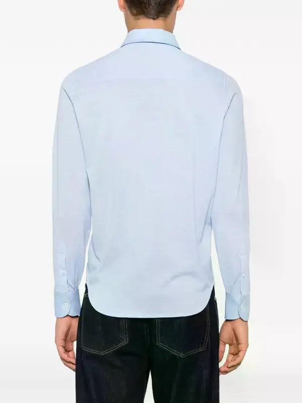 FERRANTE Pique Long-sleeve Shirt