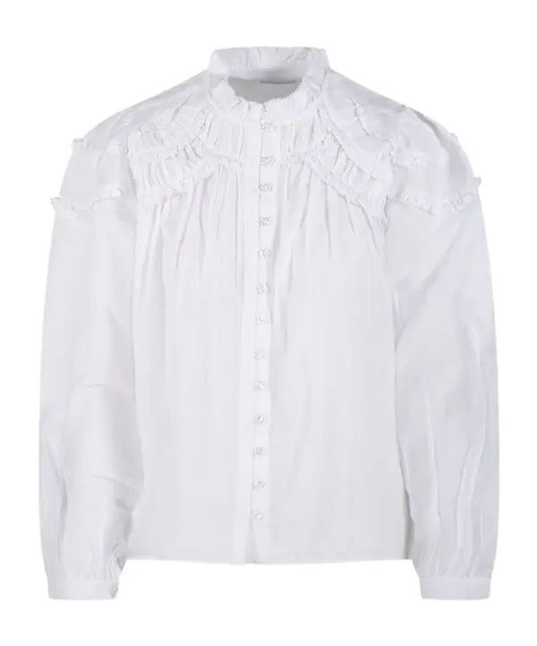 Isabel Marant Étoile Christa Pleated Collar Shirt - No